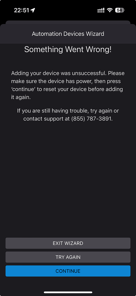 Zwave Automation Devices Wizard not working - Support - Surety Support ...