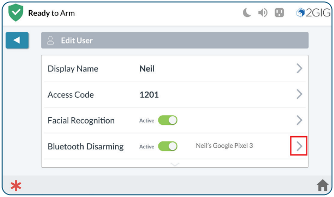Configure Bluetooth disarming on the 2GIG EDGE - How To - Surety ...